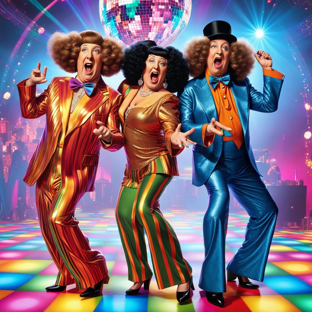 The Drag Three Stooges - The Three Stooges Dancing in Drag