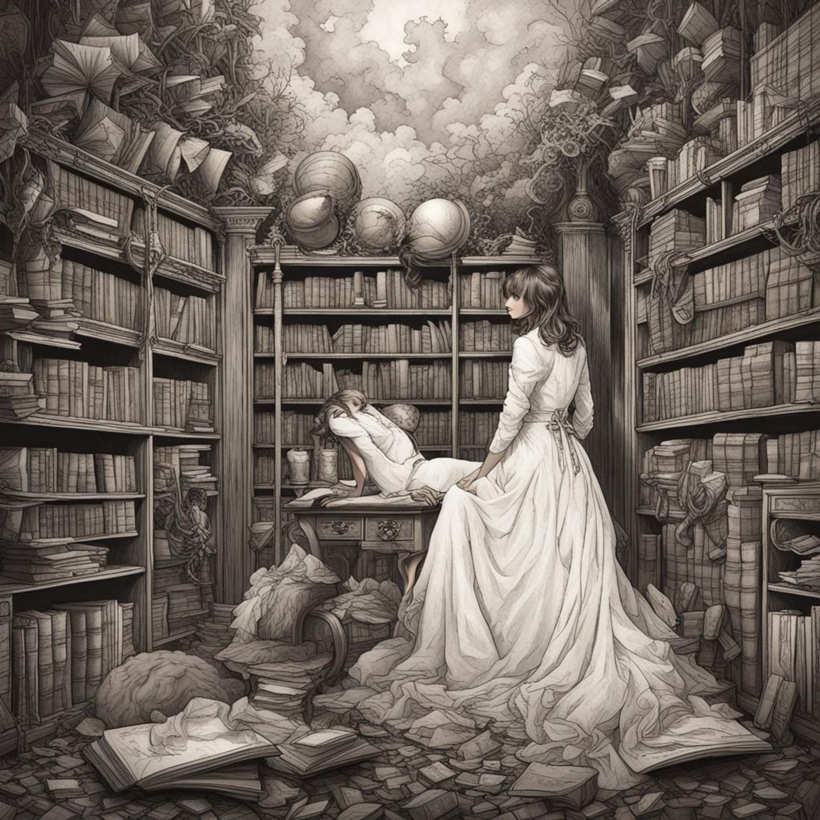 Dreamcore Books :: Story without end - AI Generated Artwork - NightCafe ...