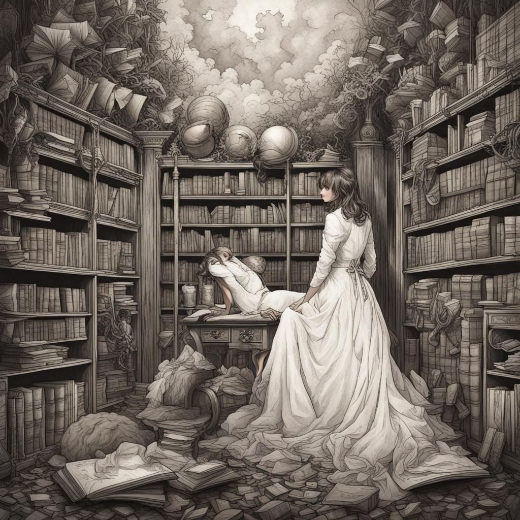 Dreamcore Books :: Story without end - AI Generated Artwork - NightCafe ...