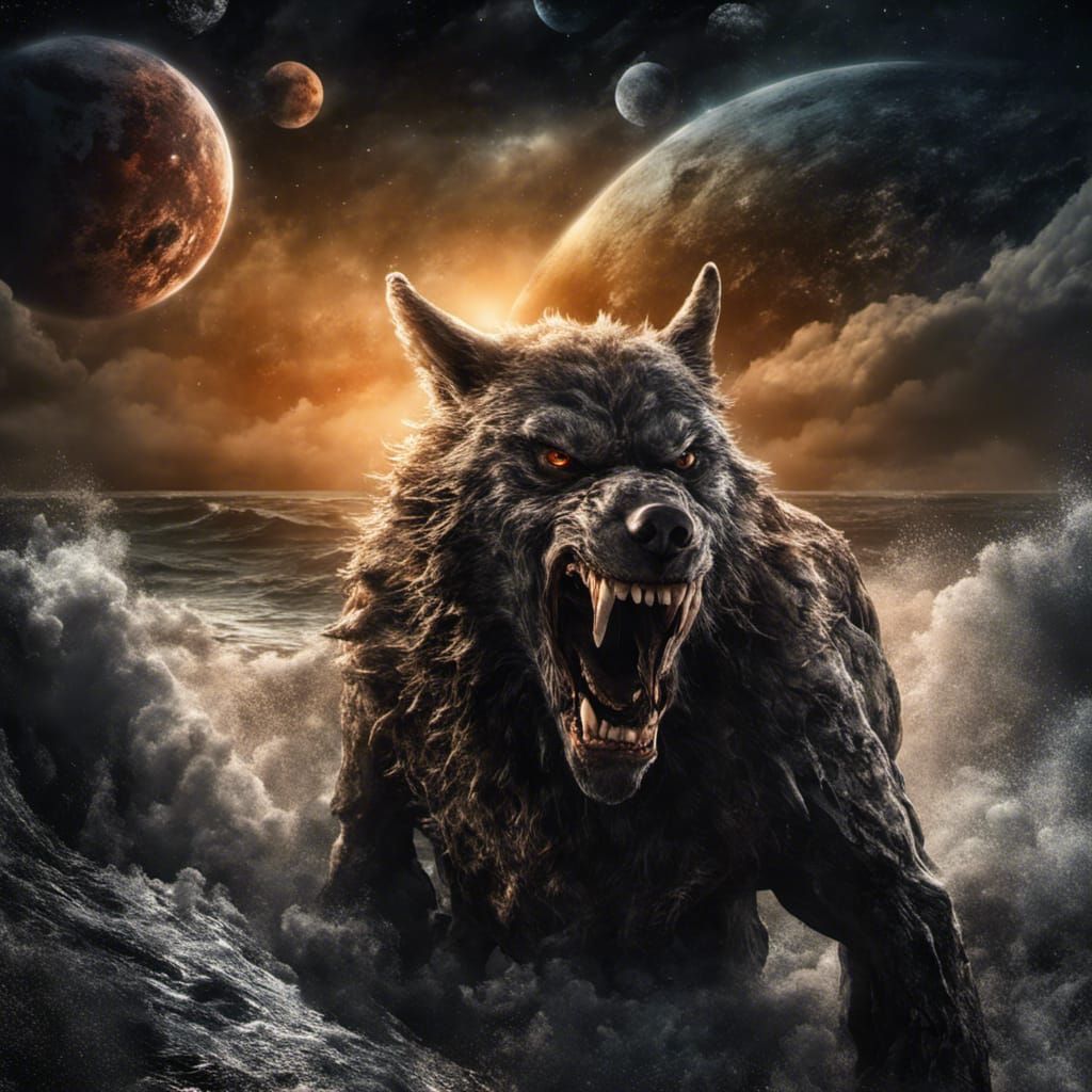 Hungry werwolf waiting for you - AI Generated Artwork - NightCafe Creator