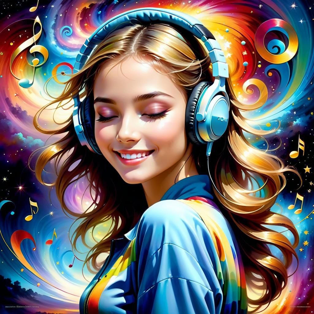 Colorful Journey into Sound and Music - AI Generated Artwork - NightCafe Creator