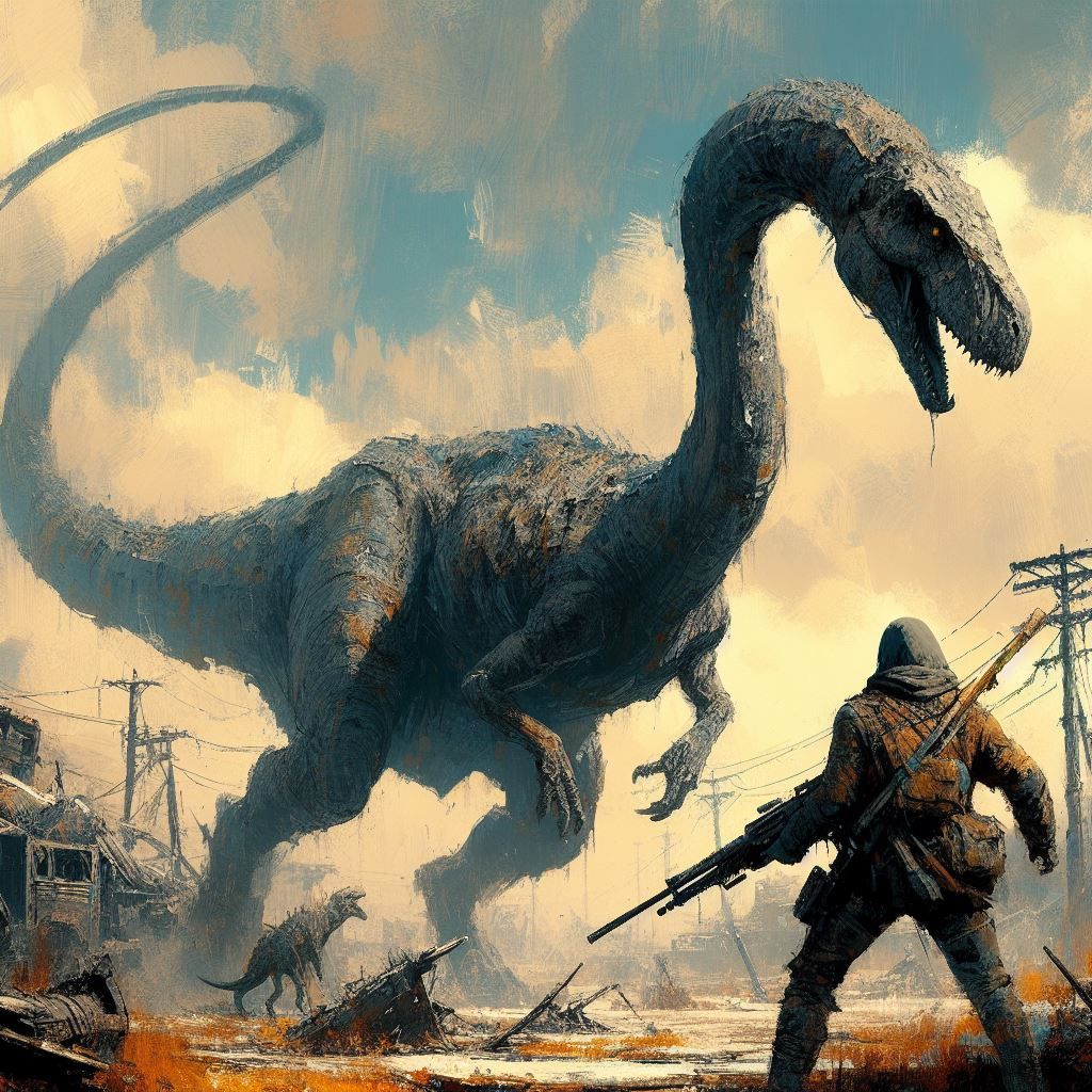 Anchisaurus Warriors Attack - AI Generated Artwork - NightCafe Creator