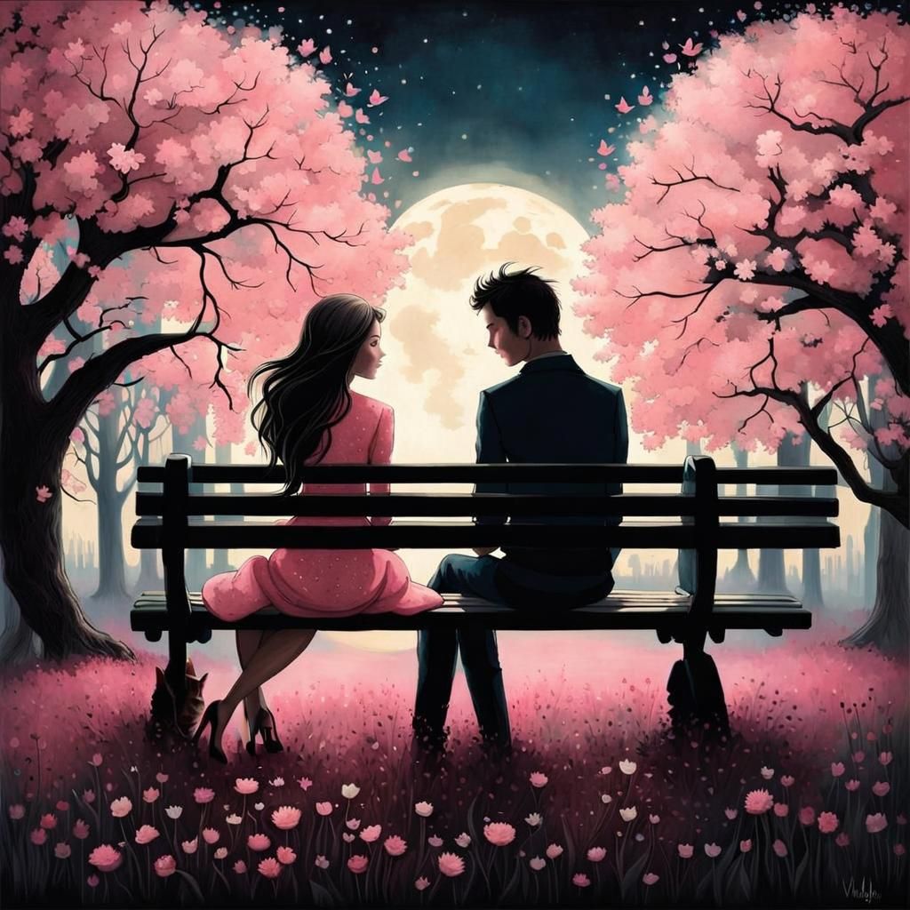 A romantic night - AI Generated Artwork - NightCafe Creator