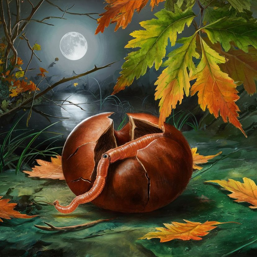 Haiku: Autumn moonlight— a worm digs silently into the chestnut. - AI ...