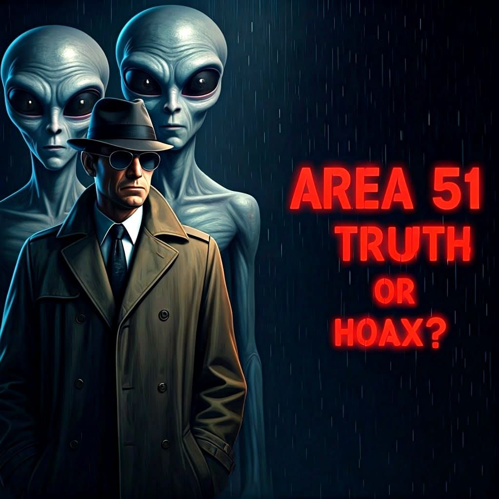 Man Surrounded by Aliens in a Classic Comic Book S... - AI Art