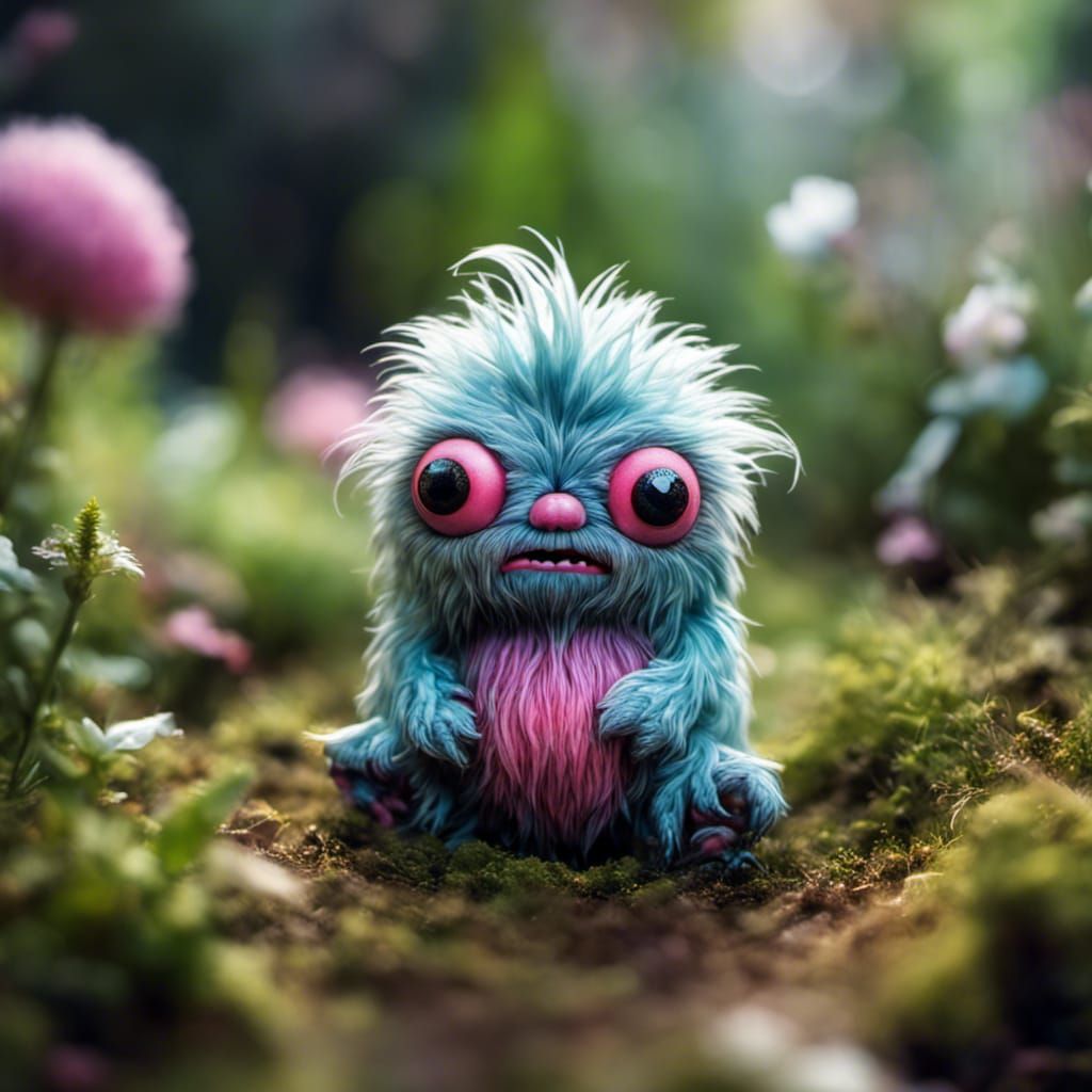 Baby fluff-monster - AI Generated Artwork - NightCafe Creator