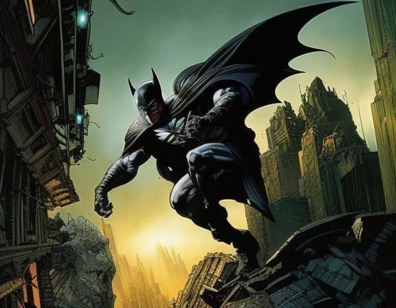 Batman of the Dystopia - AI Generated Artwork - NightCafe Creator