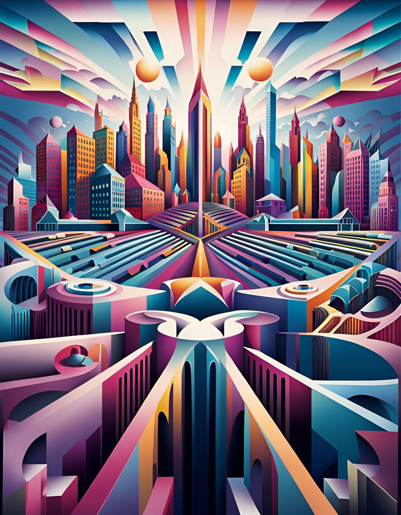 Geometricity 2 - AI Generated Artwork - NightCafe Creator