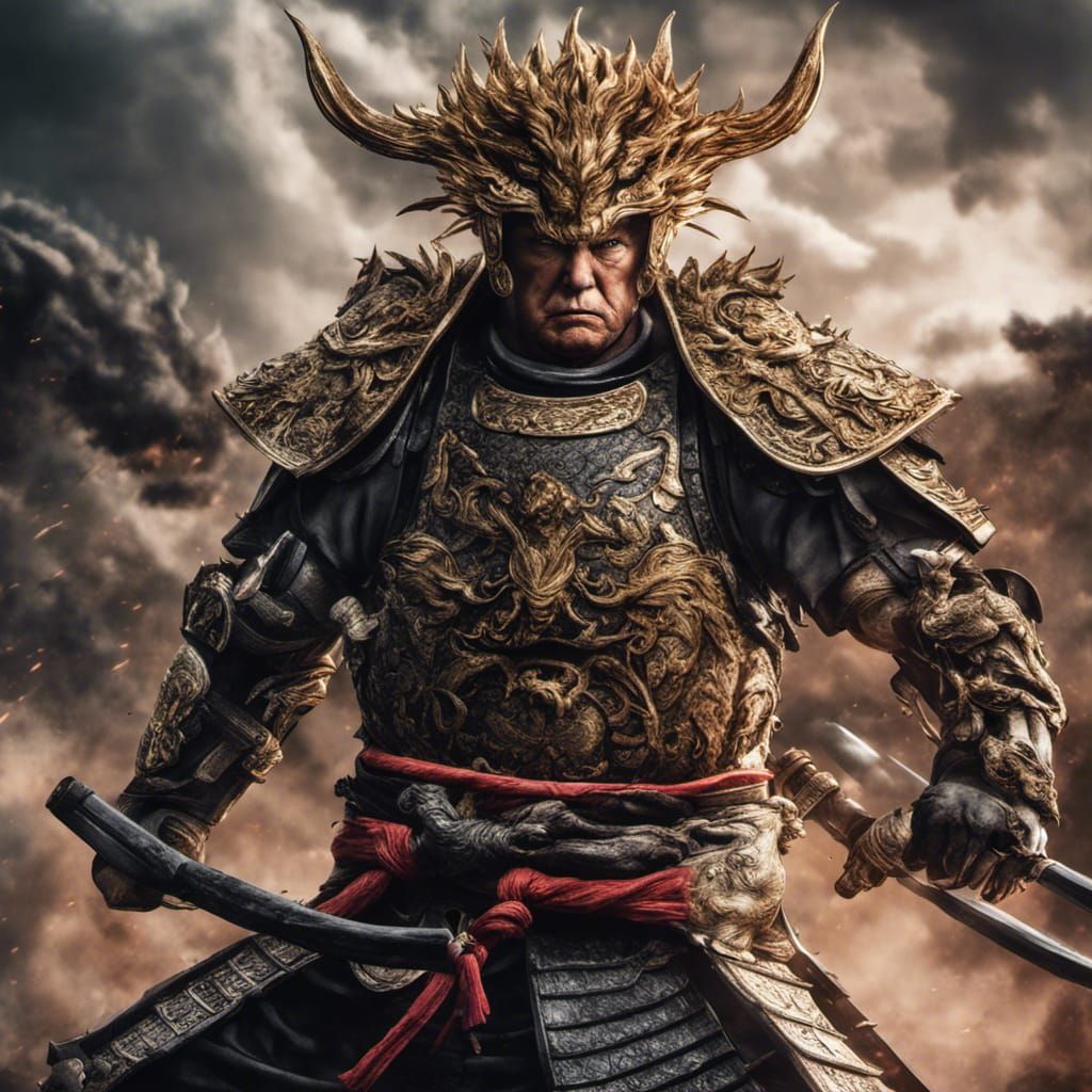 Samurai Trump - AI Generated Artwork - NightCafe Creator