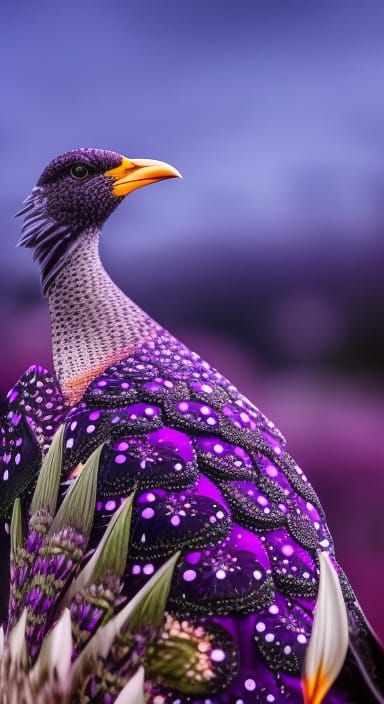 Purple Turkey - AI Generated Artwork - NightCafe Creator