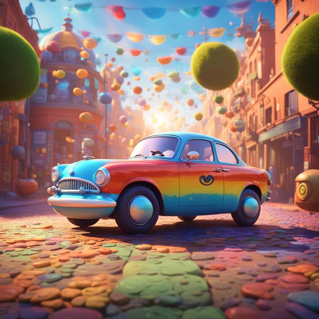 Rainbow Ride - AI Generated Artwork - NightCafe Creator