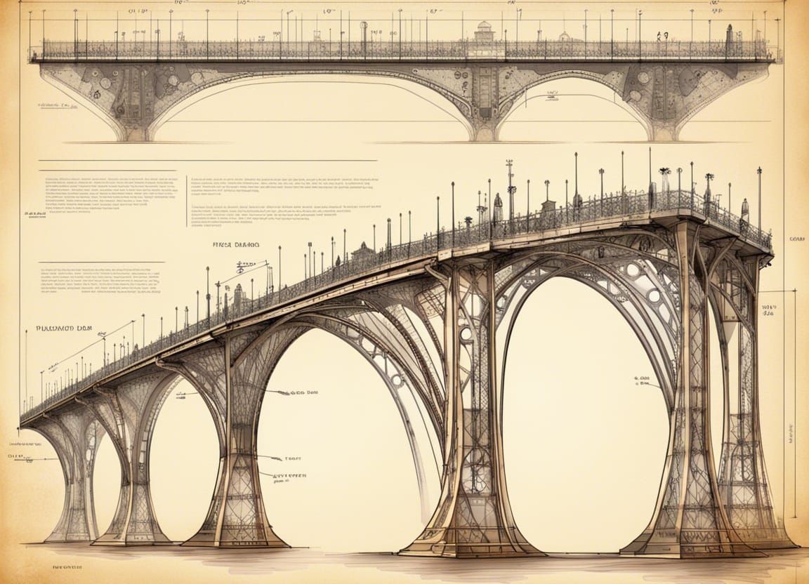 Futuristic Bridge inspired by Eiffel Garabit Viaduct (other version ...