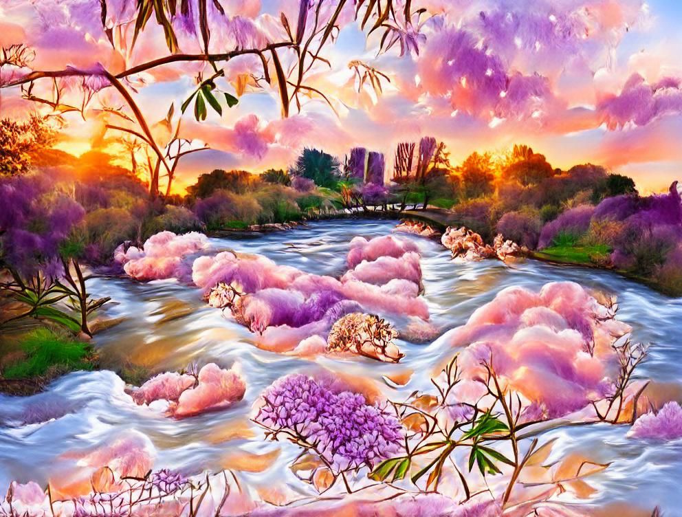 Dream River - AI Generated Artwork - NightCafe Creator