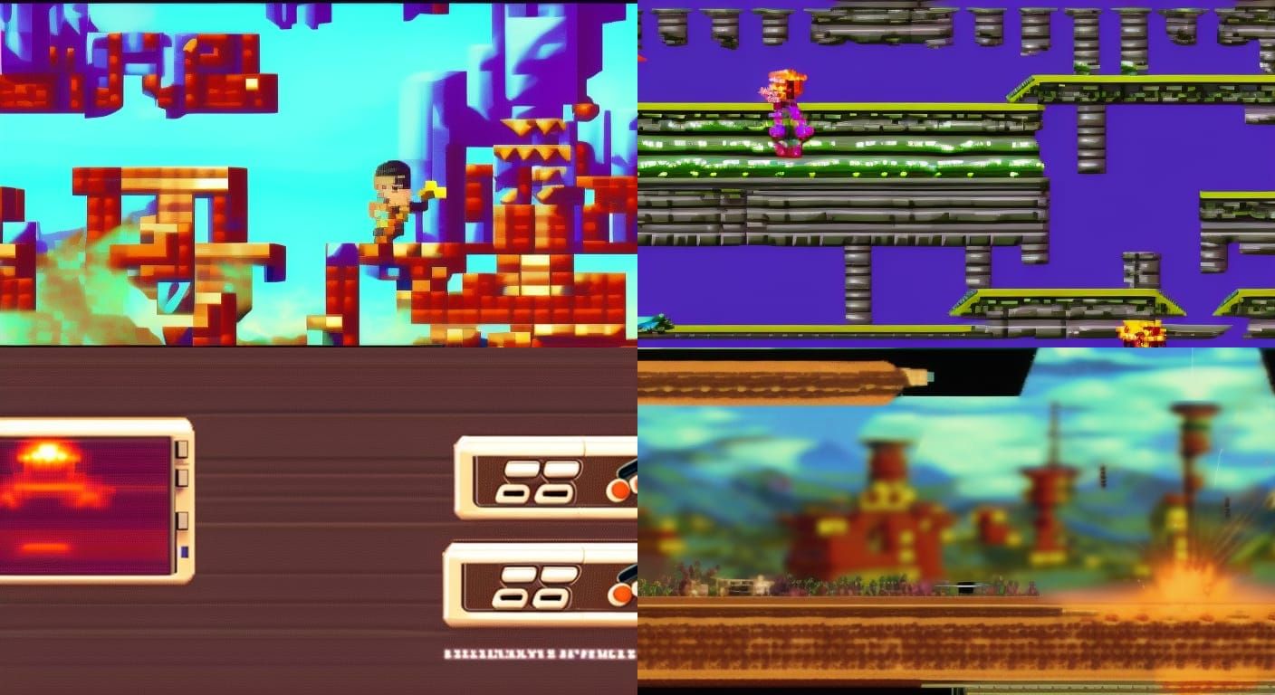 gaming world super nintendo cinematic epic vfx - AI Generated Artwork ...