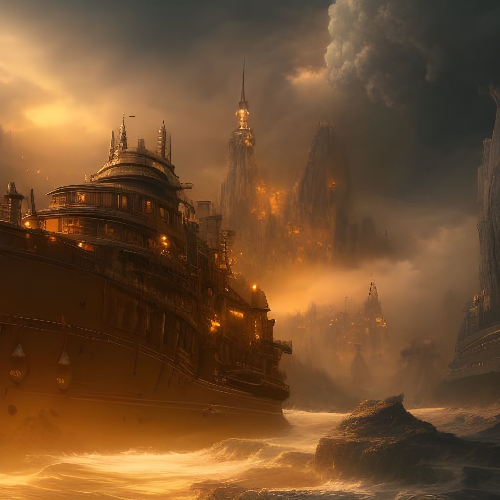 Steampunk ship - AI Generated Artwork - NightCafe Creator