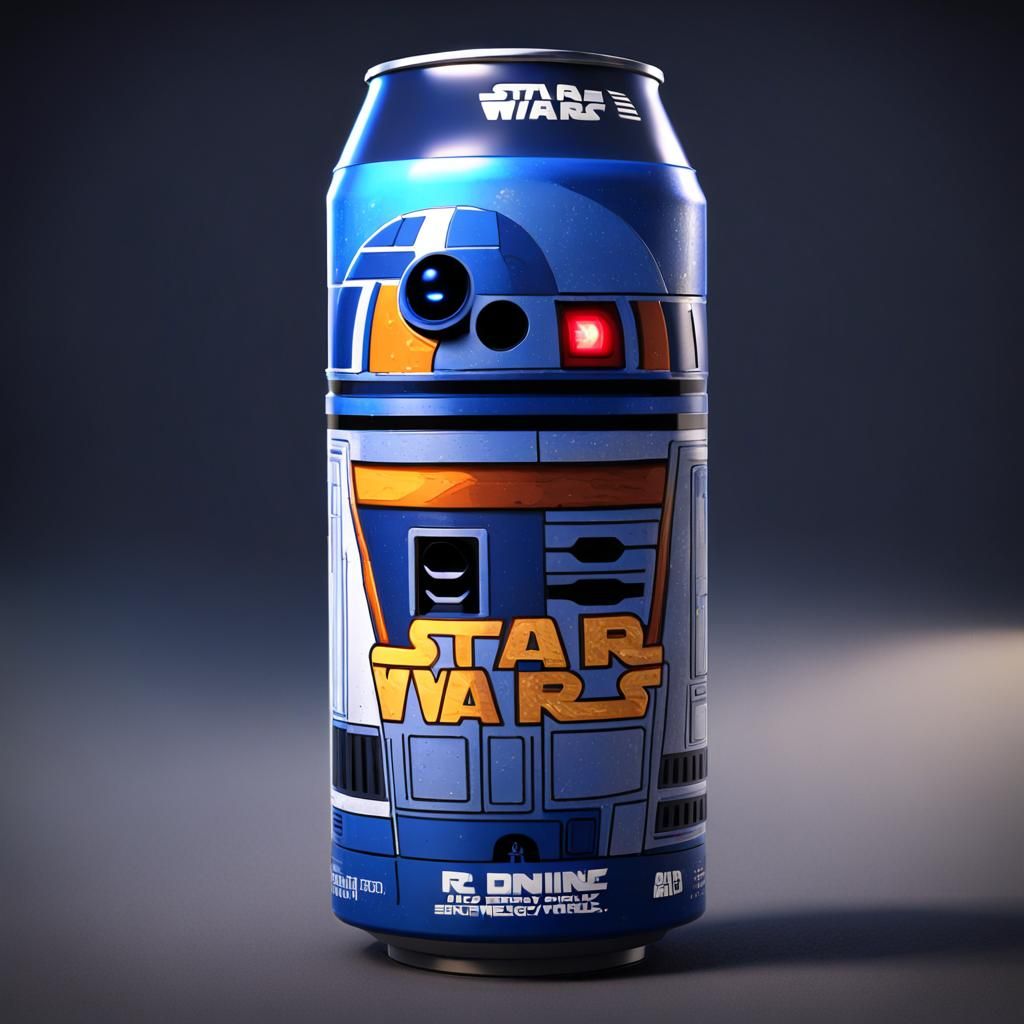 R2D2 STAR WARS ENERGY DRINK - AI Generated Artwork - NightCafe Creator