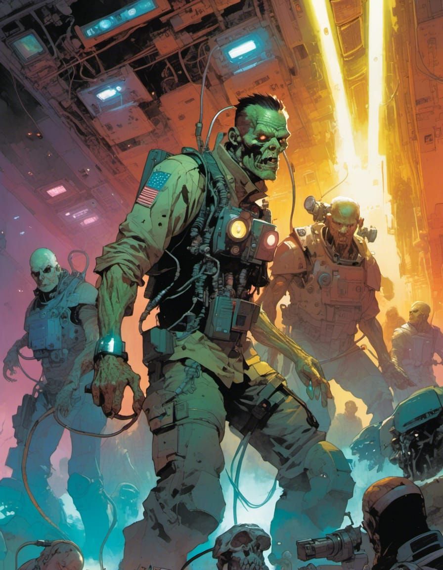 Image #2,288: Space Zombies - AI Generated Artwork - NightCafe Creator