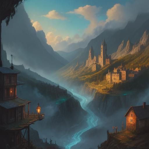 Magical City - AI Generated Artwork - NightCafe Creator