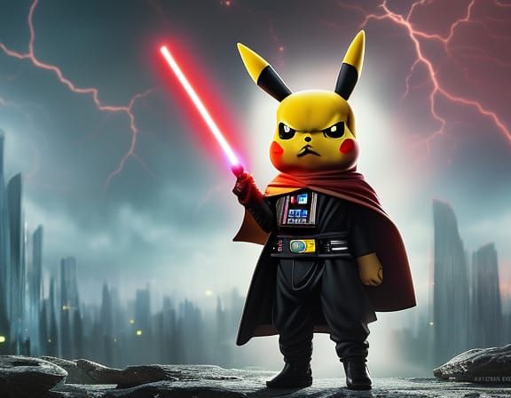 Darth Pikachu - AI Generated Artwork - NightCafe Creator