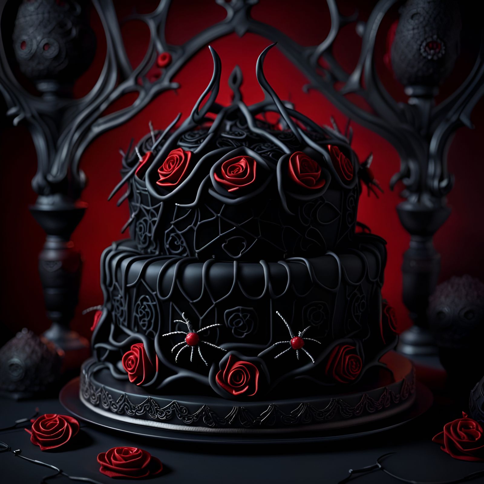 The Vampire Queen's Birthday Cake - AI Generated Artwork - NightCafe ...