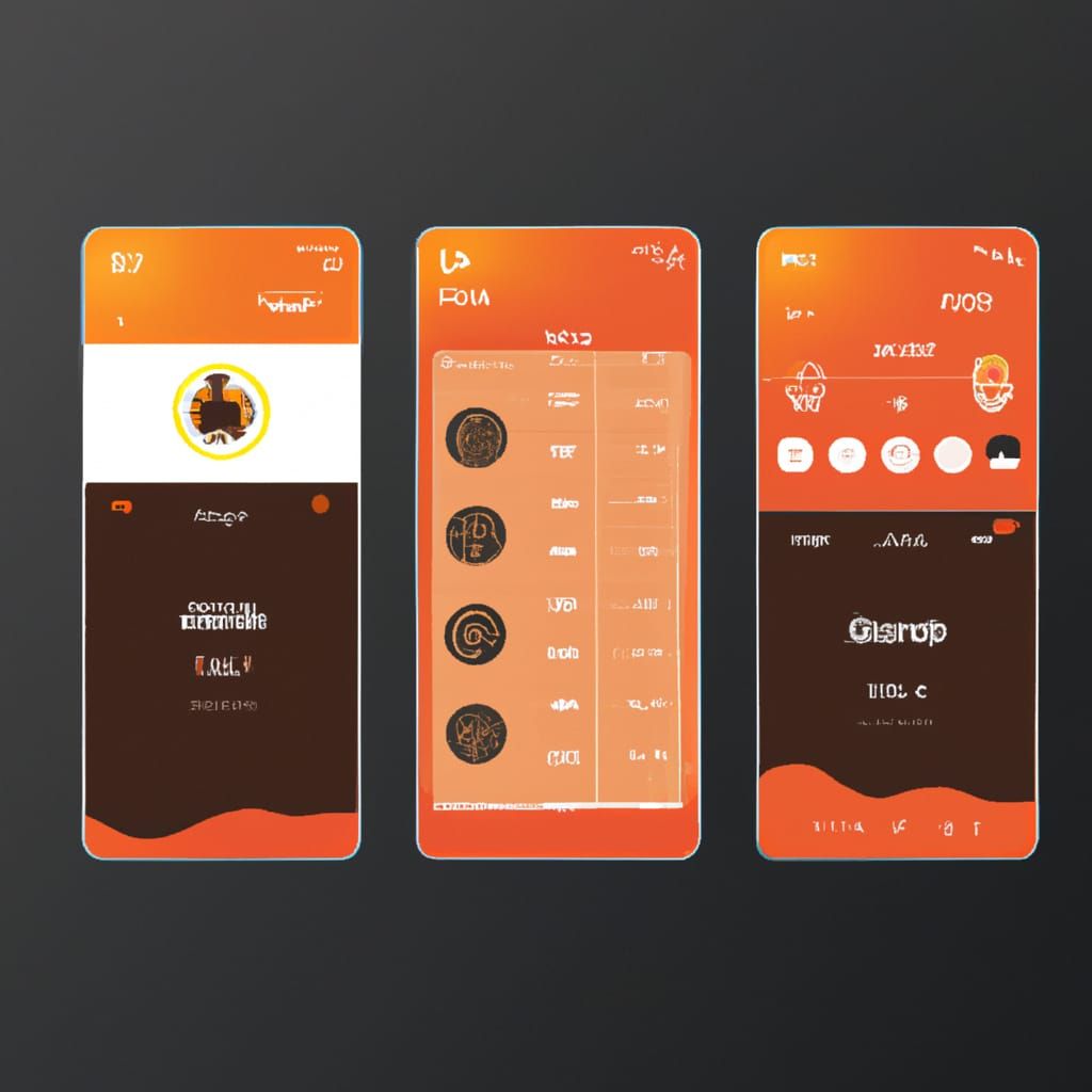 app mobile for cafe, modern, minimalist,UI,UX, materialX - AI Generated ...