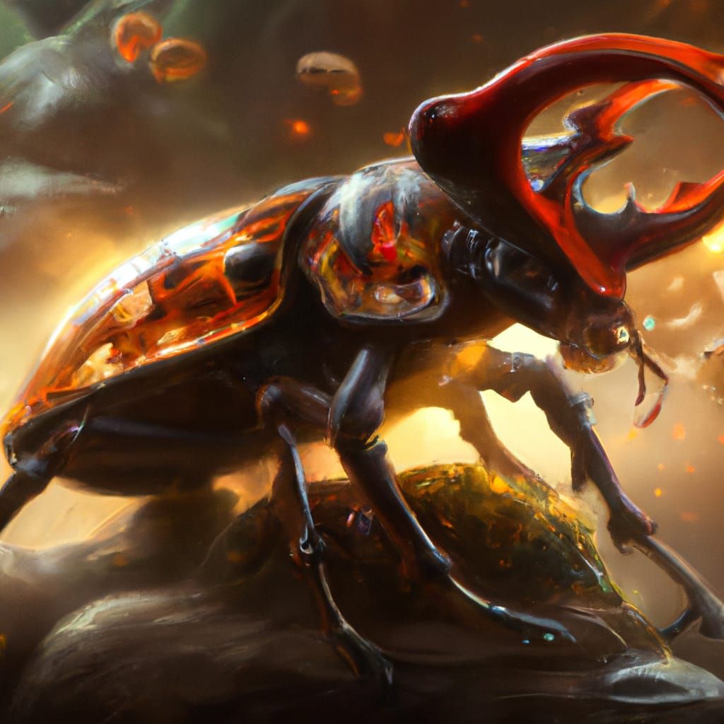 Lava Beetle - AI Generated Artwork - NightCafe Creator