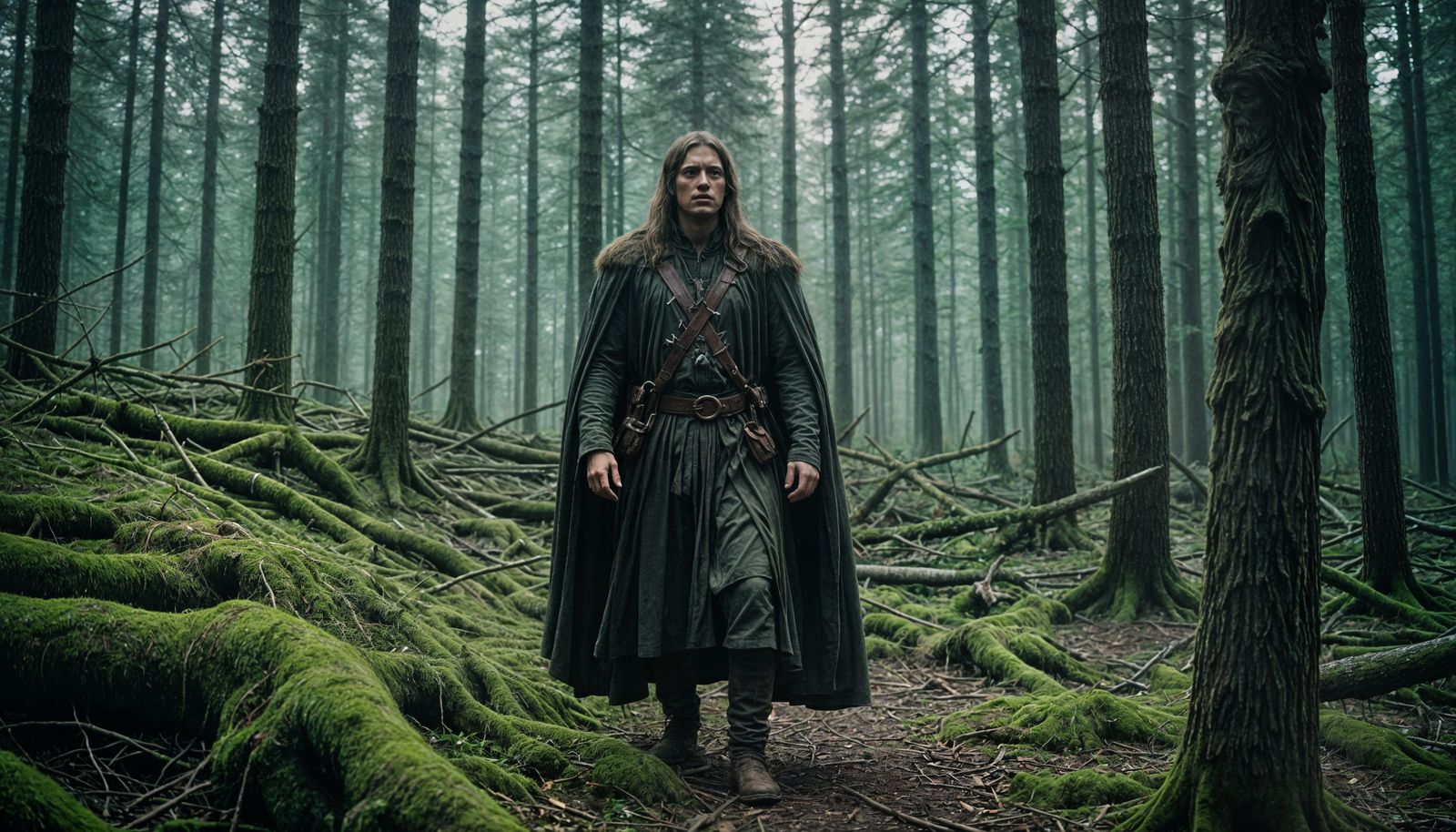 Forest - Ethereal Slavic Forest Spirit in Cinematic Film Sti...