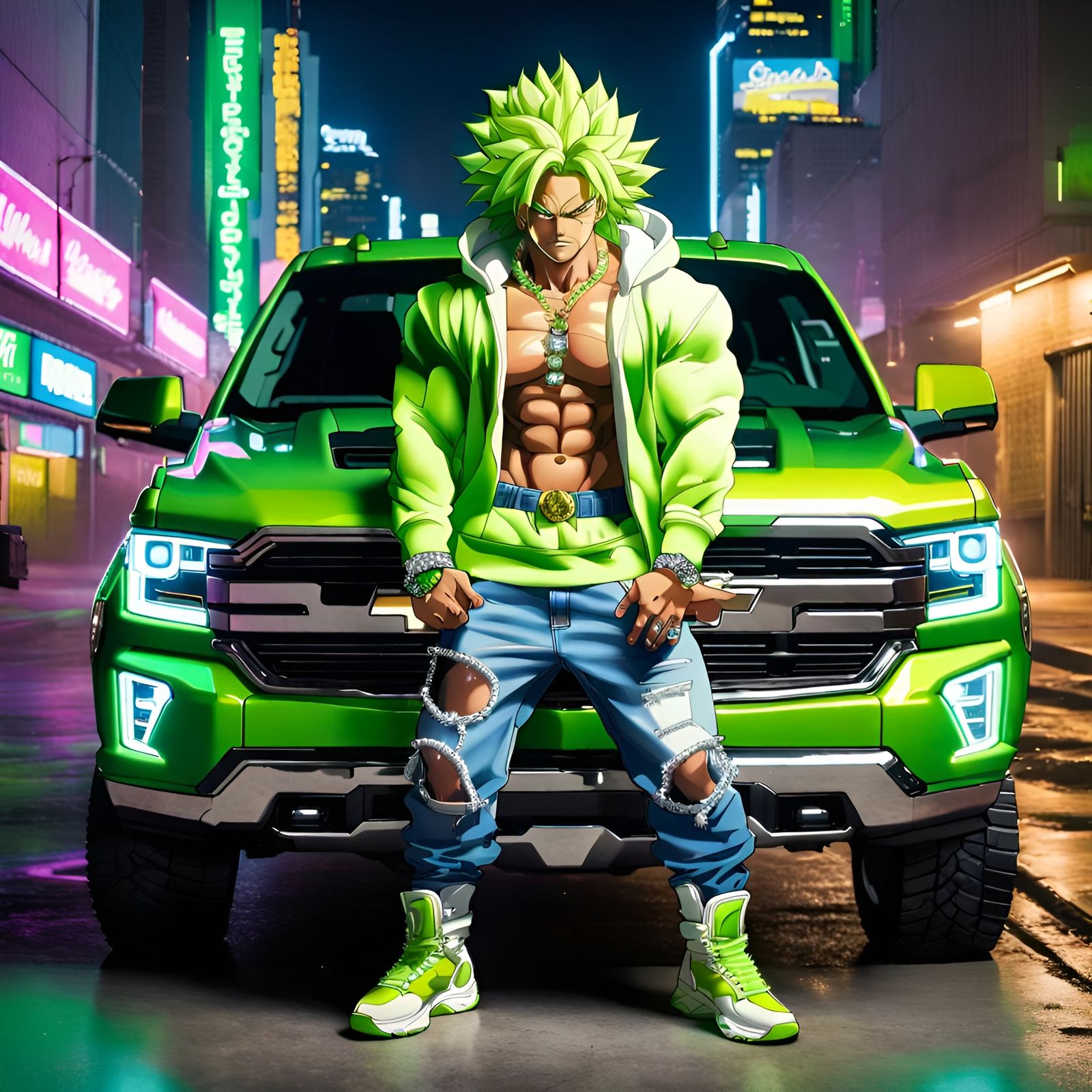 Drip Broly - AI Generated Artwork - NightCafe Creator