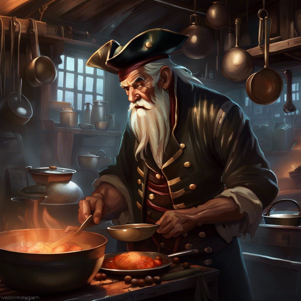old pirate cook - AI Generated Artwork - NightCafe Creator