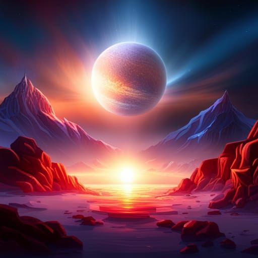 Extraordinary planet 3 - AI Generated Artwork - NightCafe Creator