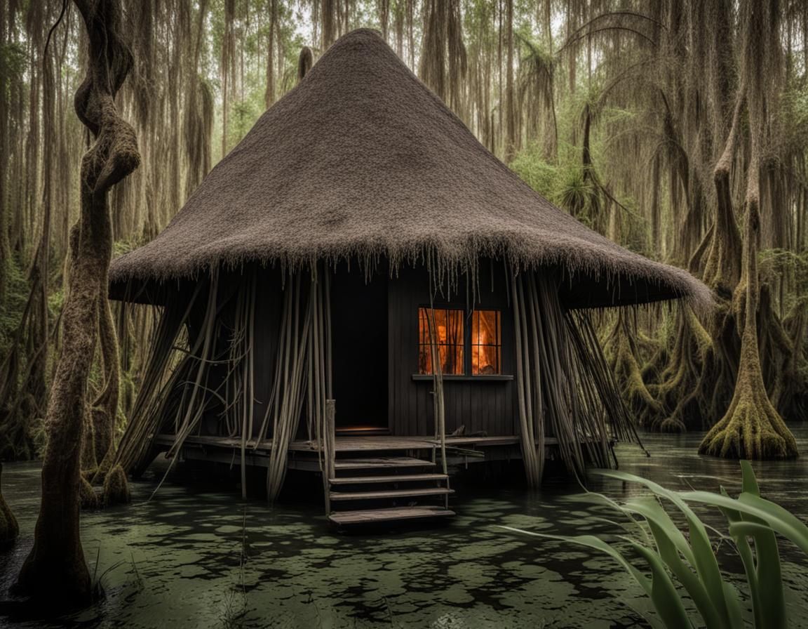 Swamp Hut - AI Generated Artwork - NightCafe Creator