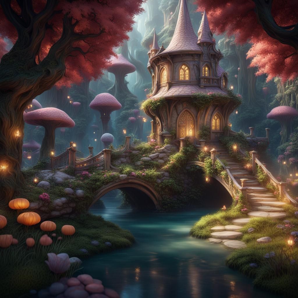 Fairy Wonderland - AI Generated Artwork - NightCafe Creator