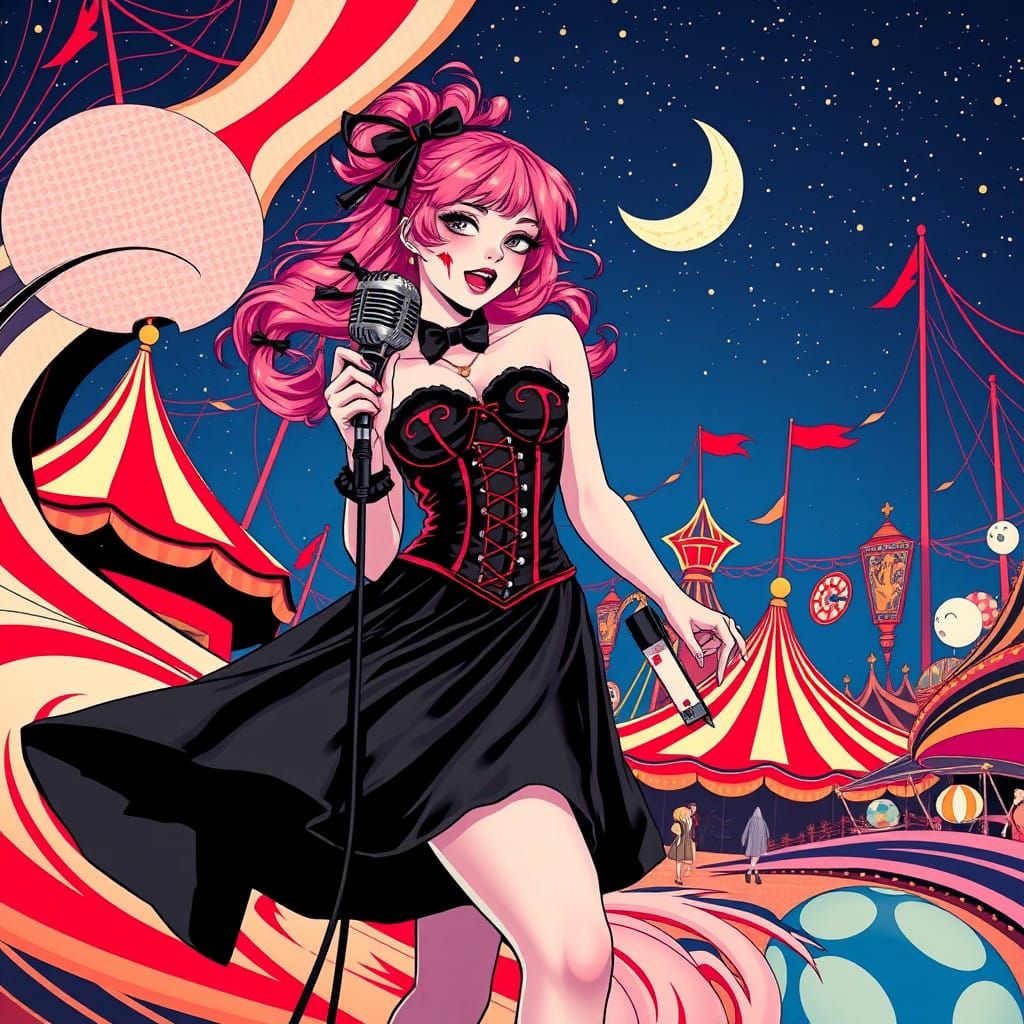 Vampire Circus - Gothic Lolita Pop Art Circus Girl