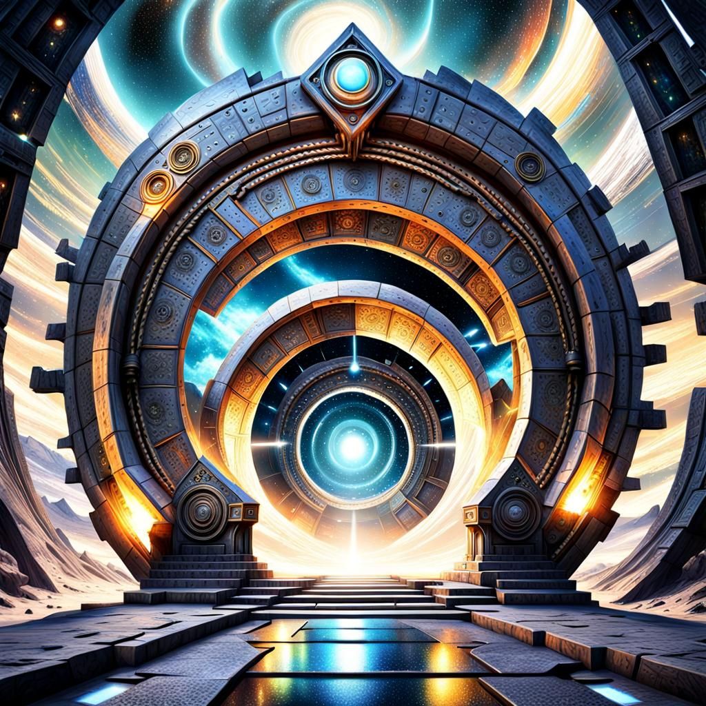 Stargate Portal - AI Generated Artwork - NightCafe Creator