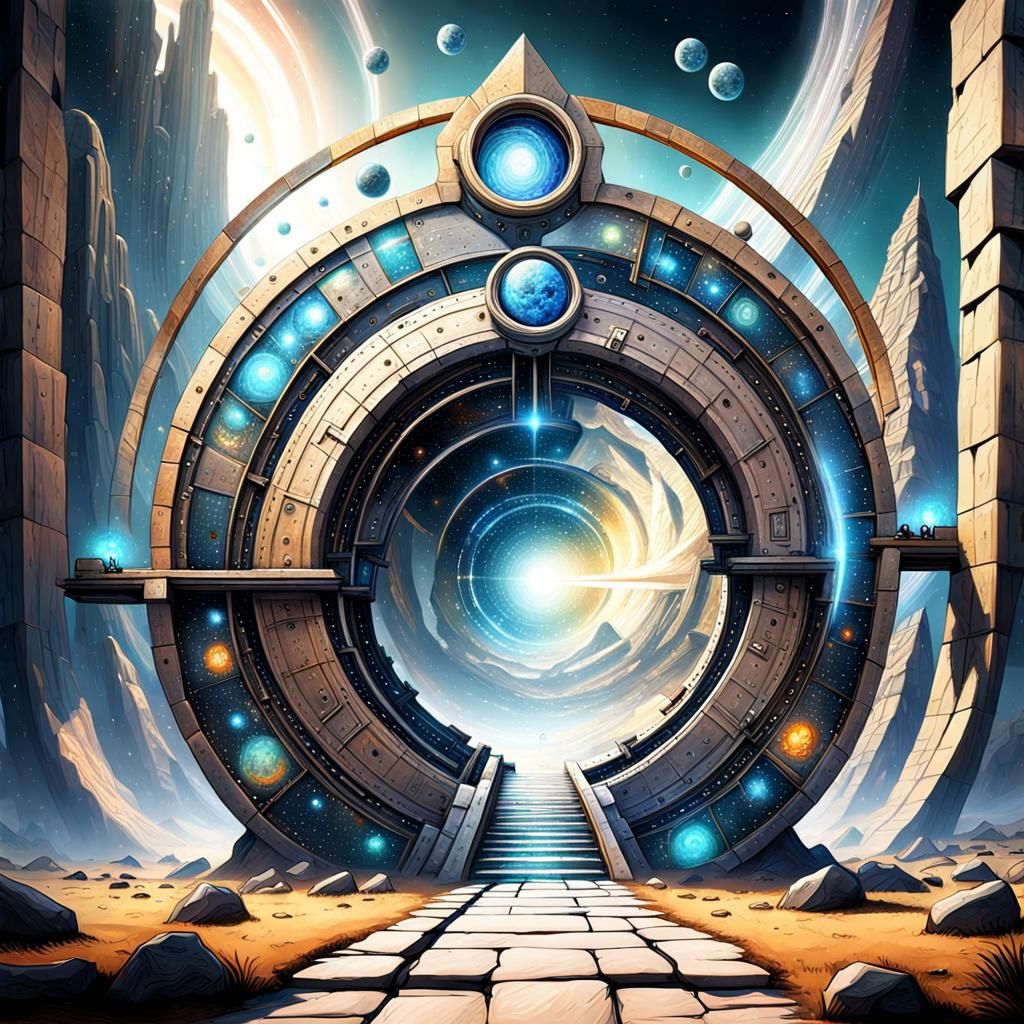 Stargate Portal II - AI Generated Artwork - NightCafe Creator