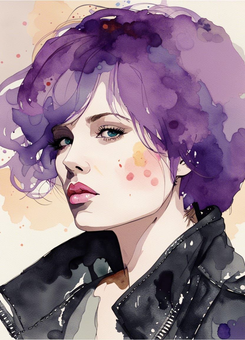 In the style of Conrad Roset, watercolor painting - AI Generated ...