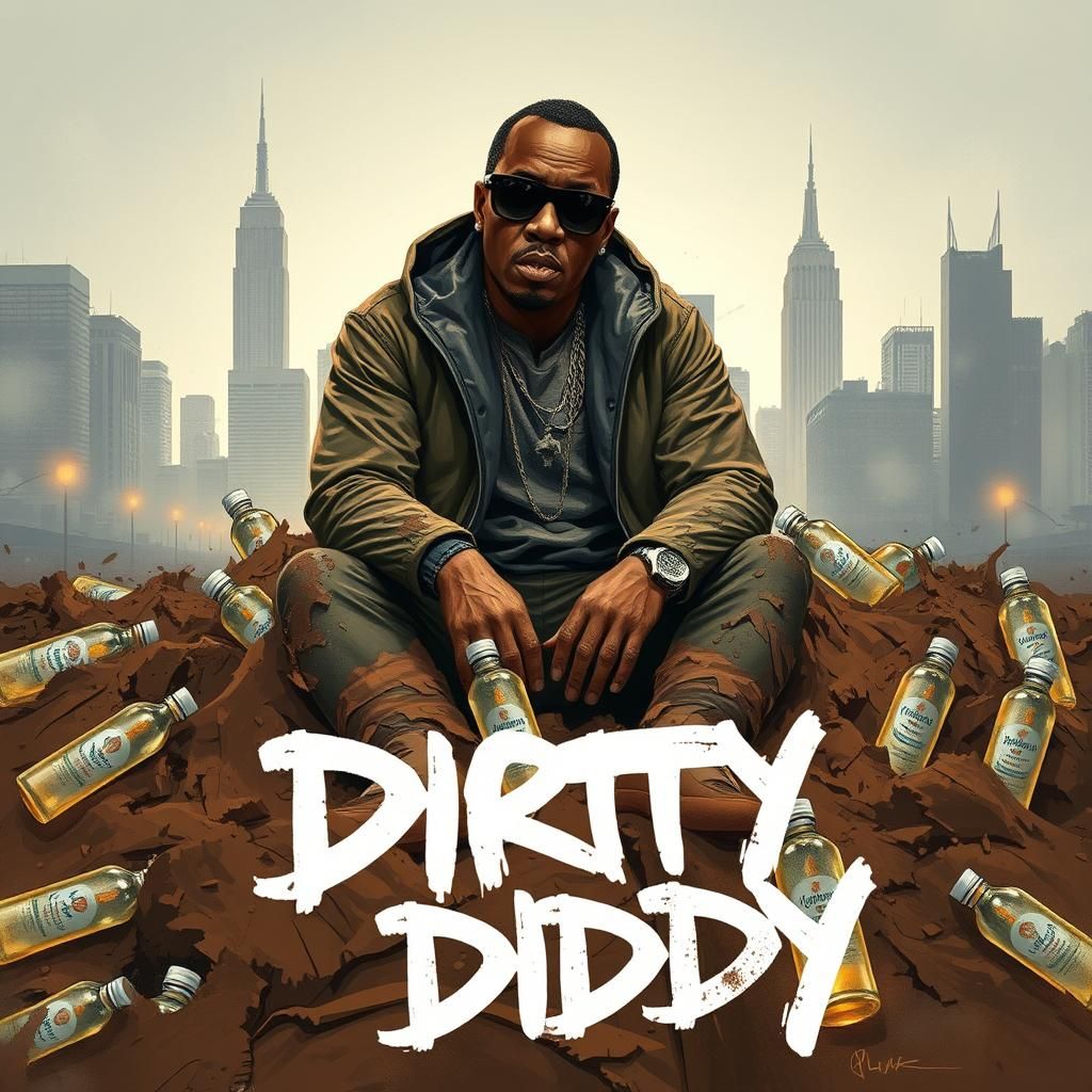 "DIRTY DIDDY" - Rapper Diddy Buried in Mud, Surrounded by Vi...