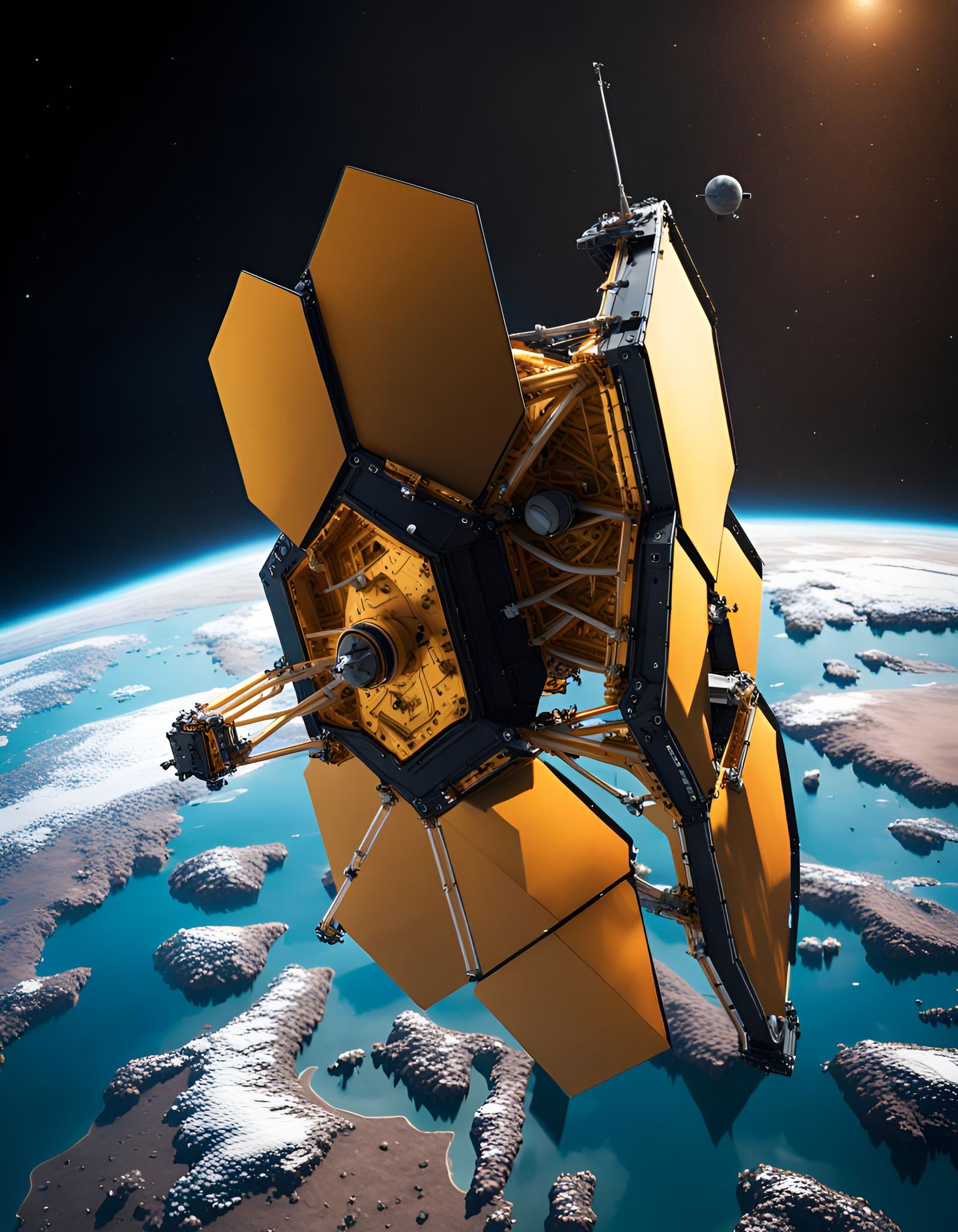 The JWST deploying its array of mirrors! - AI Generated Artwork ...