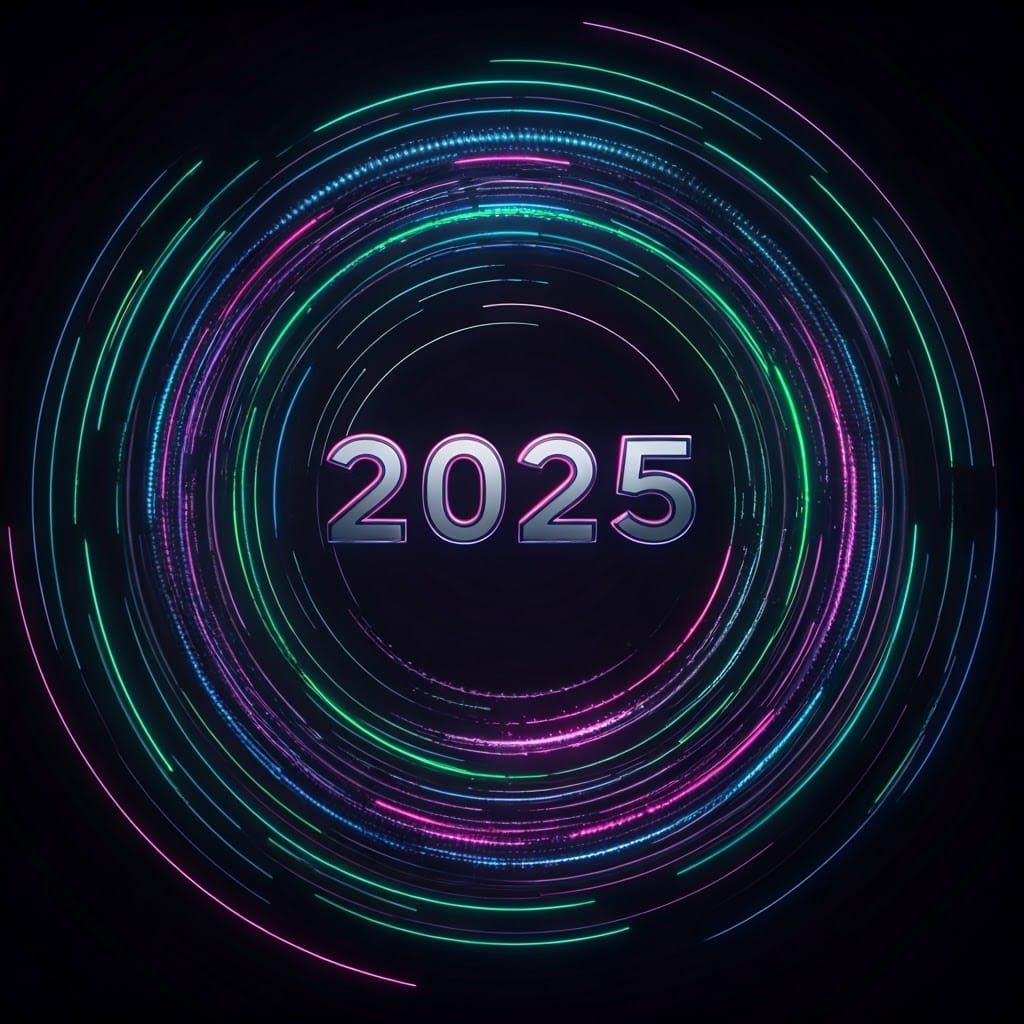 Futuristic Countdown to 2025 in Vibrant Cyberpunk ... - AI Art