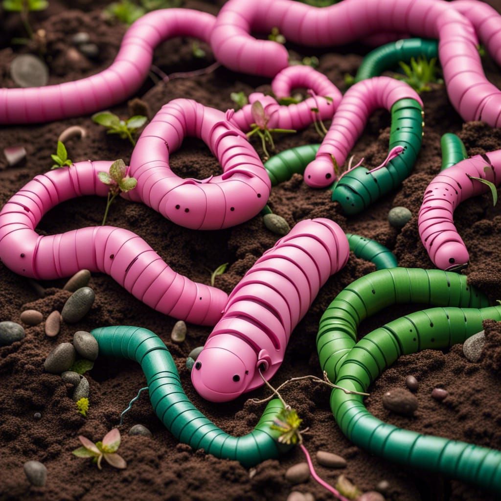 Robotic worms made from recycled car parts cleaning the earth of ...