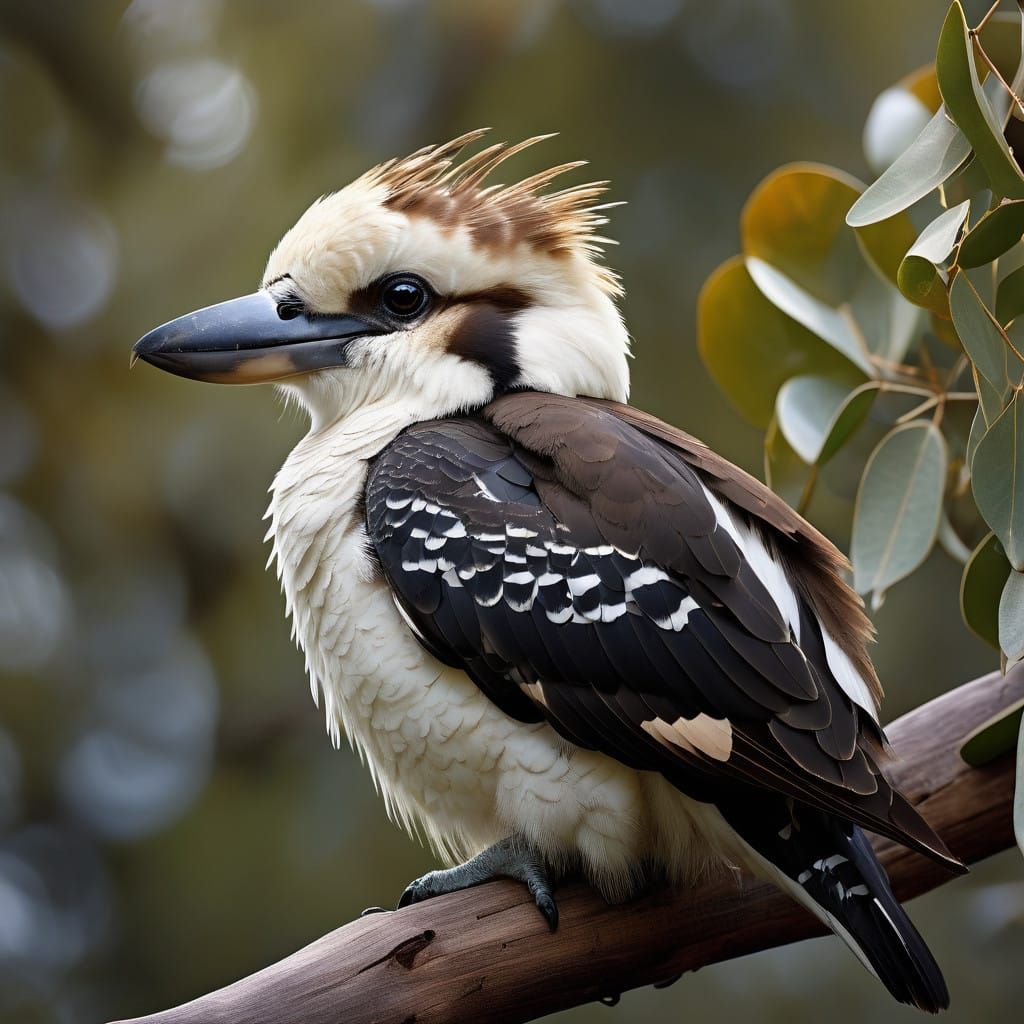 kookaburra - Australian Kookaburra Portrait in Golden Austra...