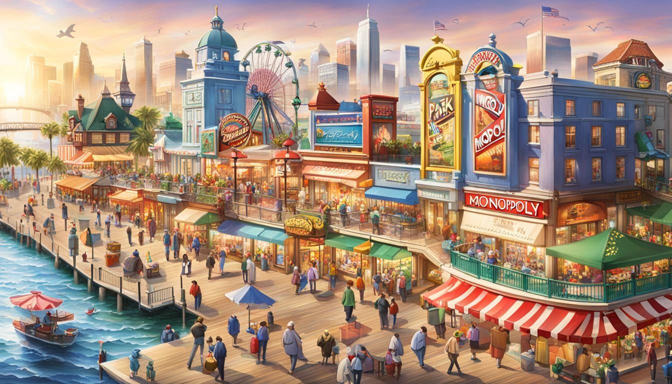 Monopoly - Park Place Boardwalk - AI Generated Artwork - NightCafe Creator