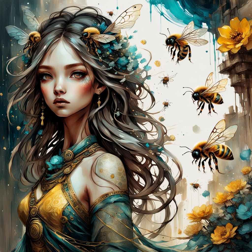 Telling the Bee’s - AI Generated Artwork - NightCafe Creator