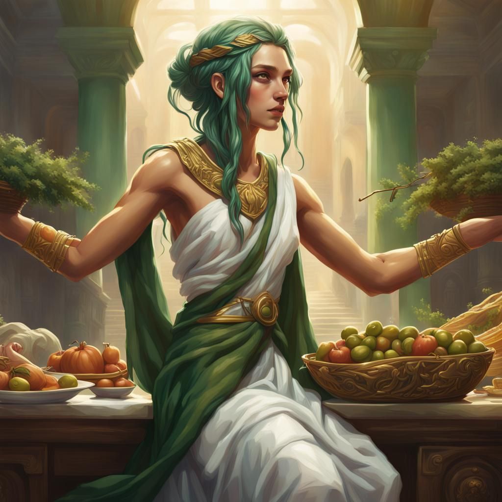 Grove Tender Circe, of Karametra - AI Generated Artwork - NightCafe Creator