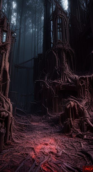 Forest in Hell - AI Generated Artwork - NightCafe Creator