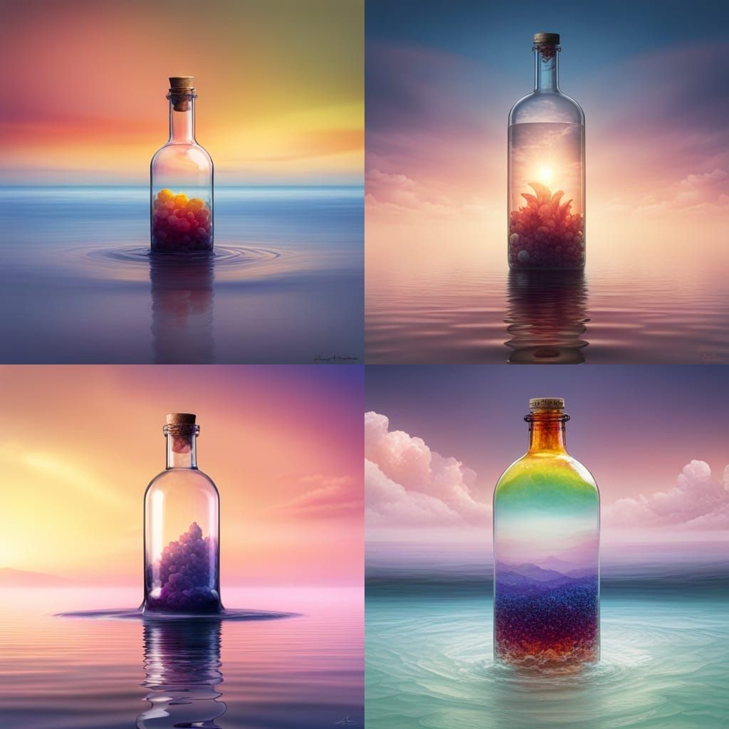 Things in Bottles - AI Generated Artwork - NightCafe Creator