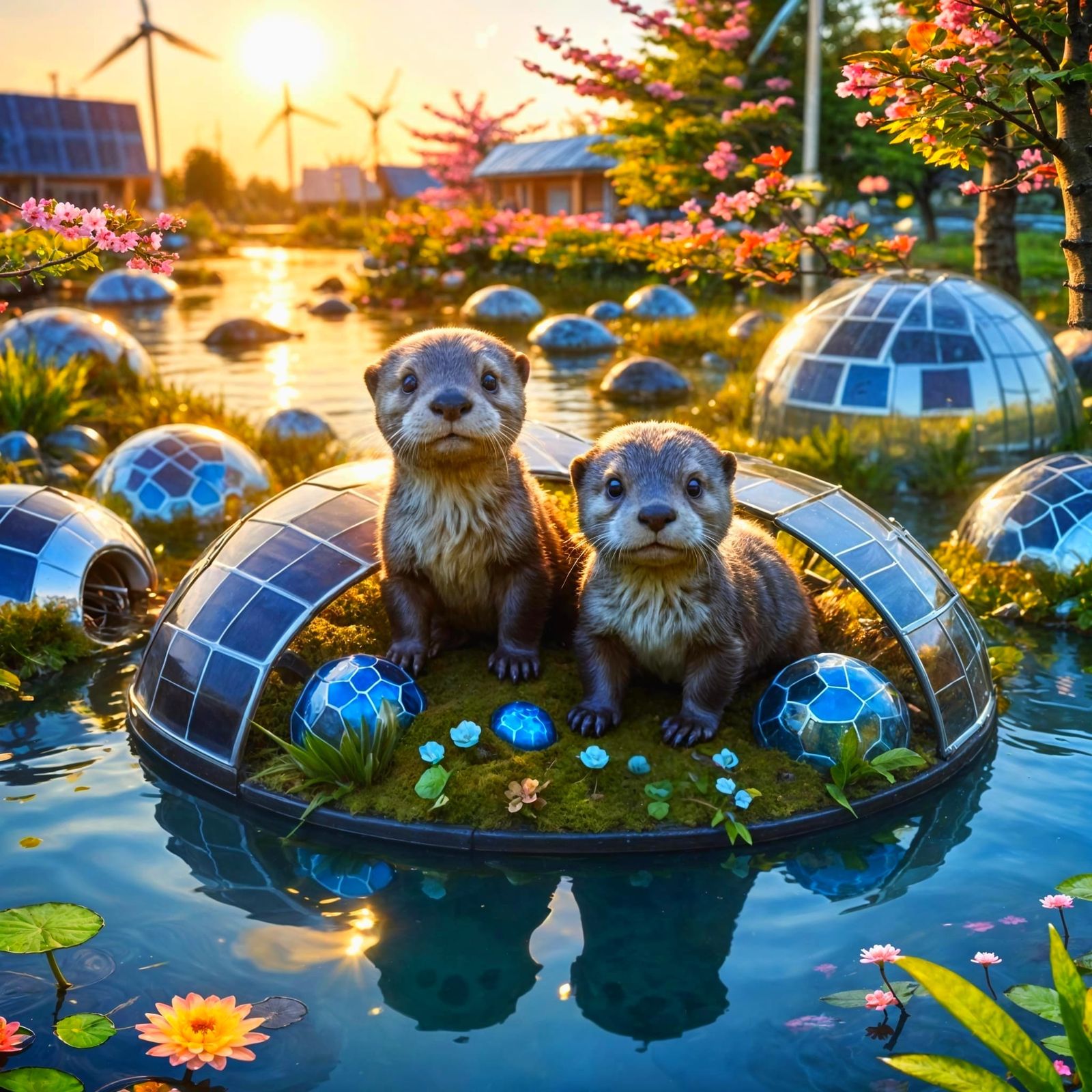 solarpunk settlement - solarpunk settlement