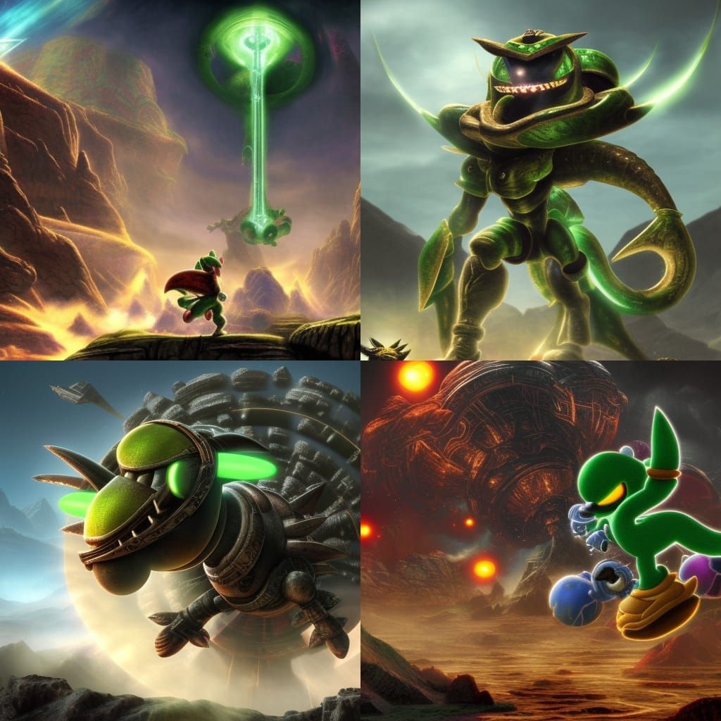 Yoshi Metroid Zelda Sonic Mario Skyrim Halo. Cosmic Epic cinematic ...