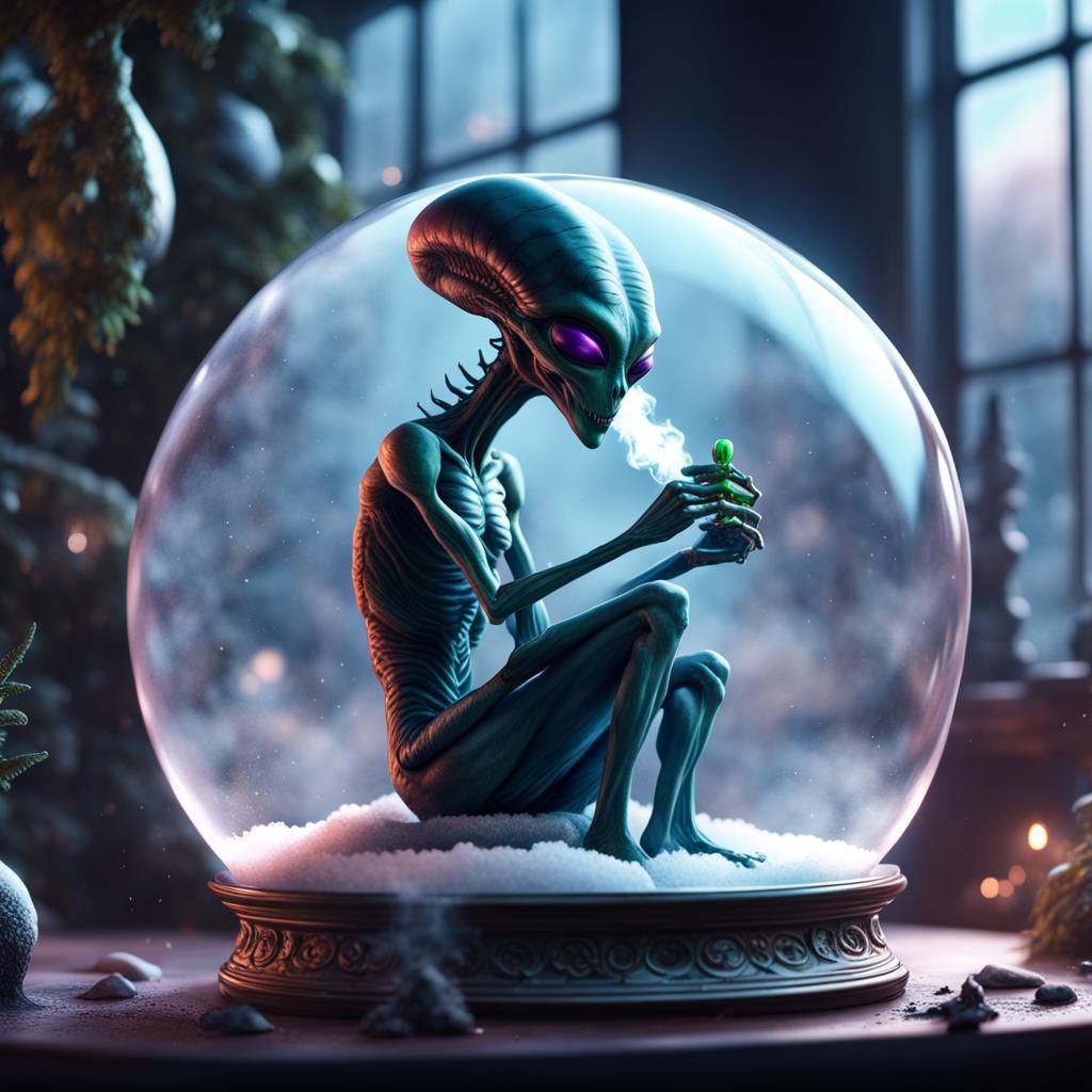 Alien Xmas - AI Generated Artwork - NightCafe Creator
