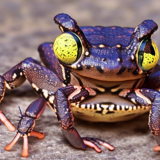 Amphibius spider Frog Tadpole Toad froggy toady pollywog ball - AI ...